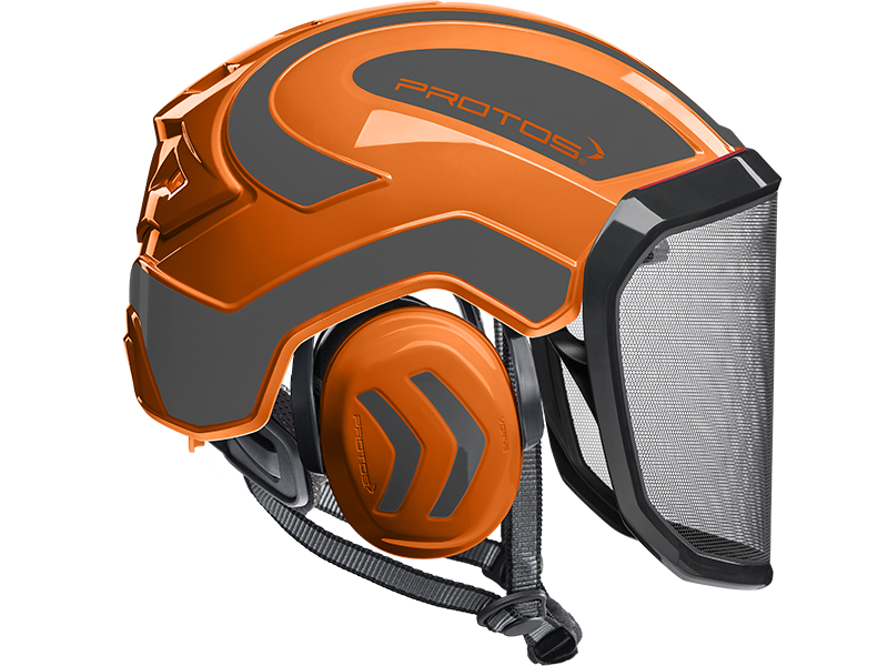 Protos Integral Arborist Helmet Orange/Grey — Arb Supplies
