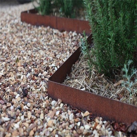 Shapescaper Redcor Garden Edging - 150mm High/ 2.5mm Thick/ 2400mm Len ...