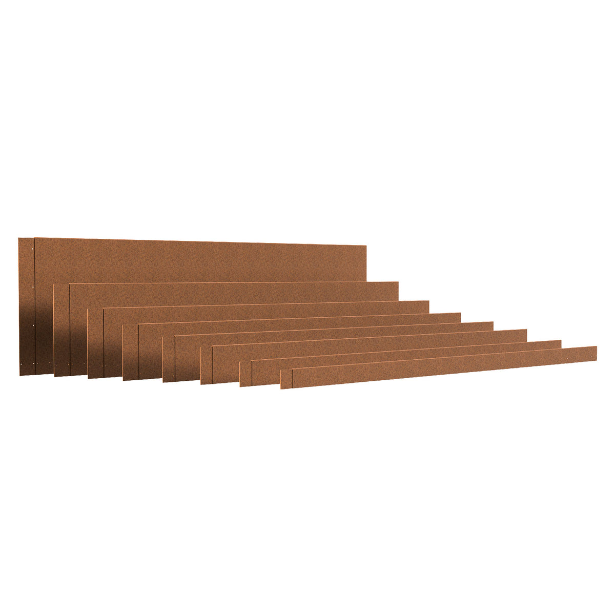Shapescaper Redcor Garden Edging - 150mm high/ 1.6mm thick/ 2400mm len ...